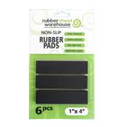 Rubber Foam Pads- NON SLIP- Adhesive Peel and Stick — Rubber Sheet ...
