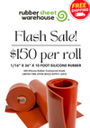 Commercial Grade Silicone Rubber 60A SALE | 1/16" x 36" x 10 foot ...