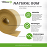 Natural Gum Rubber TAN 40A Rolls, Sheets & Strips — Rubber Sheet Warehouse®
