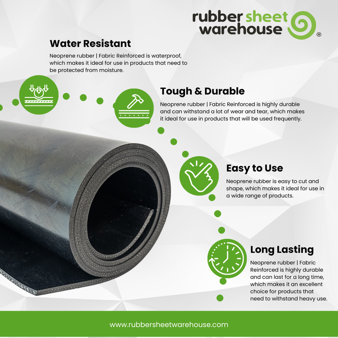 Neoprene Rubber | Fabric Reinforced — Rubber Sheet Warehouse®