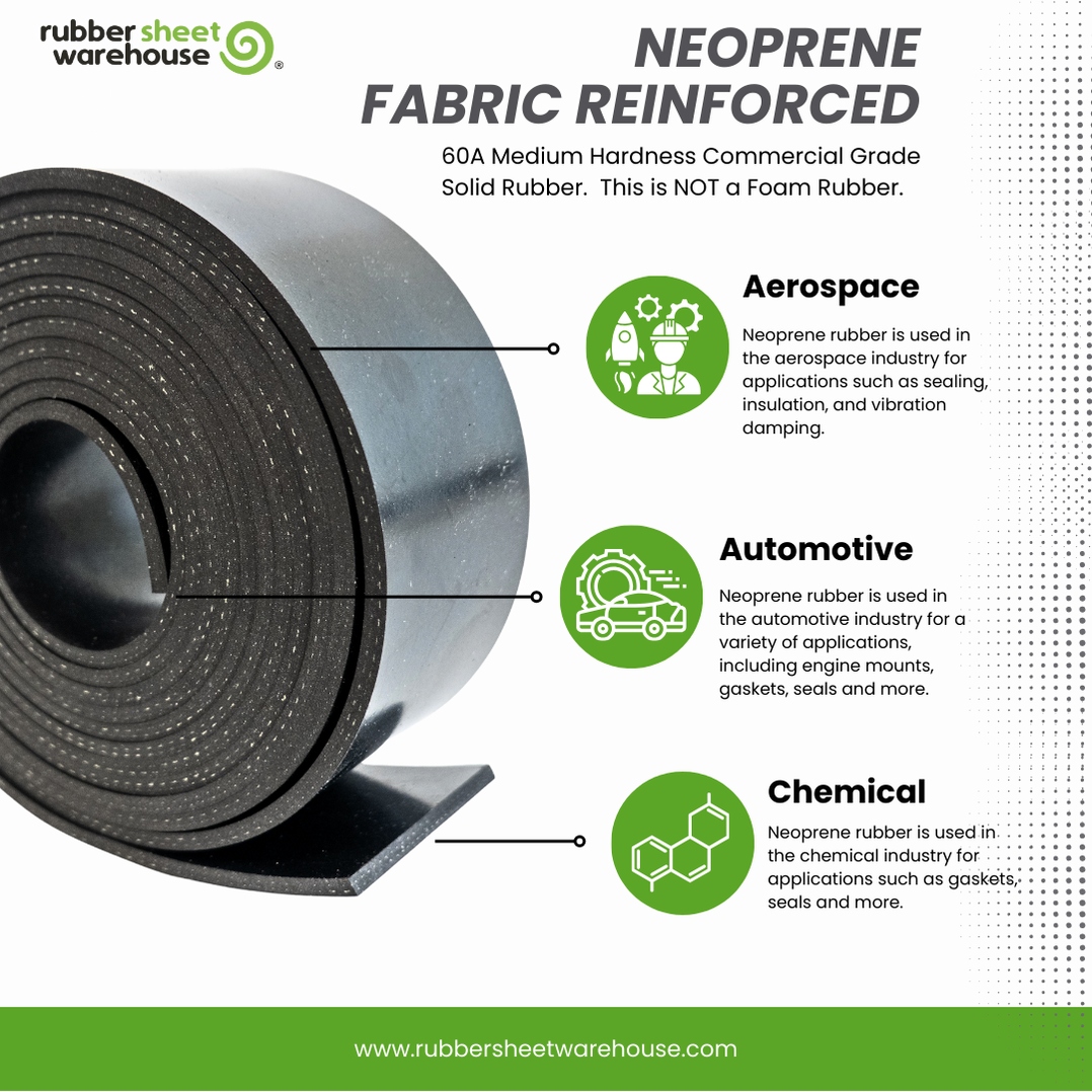 Neoprene Rubber | Fabric Reinforced — Rubber Sheet Warehouse®