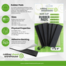 Rubber Foam Pads- NON SLIP- Adhesive Peel and Stick — Rubber Sheet ...