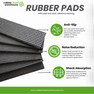 Rubber Foam Pads- NON SLIP- Adhesive Peel and Stick — Rubber Sheet ...