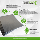 Rubber Foam Pads- NON SLIP- Adhesive Peel and Stick — Rubber Sheet ...