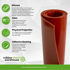 Silicone Rubber Rolls & Sheets 60A Medium Hardness — Rubber Sheet ...