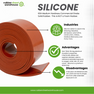 Silicone Rubber Strips 60A Medium Hardness — Rubber Sheet Warehouse®