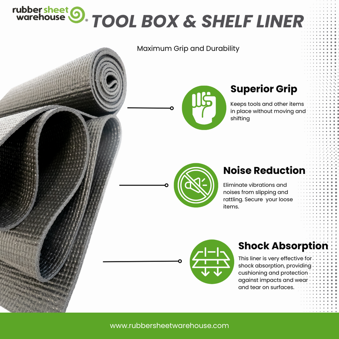 Tool Box and Shelf Liner — Rubber Sheet Warehouse®