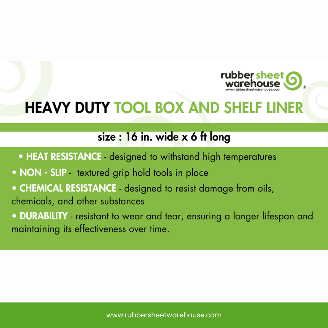 Tool Box and Shelf Liner — Rubber Sheet Warehouse®